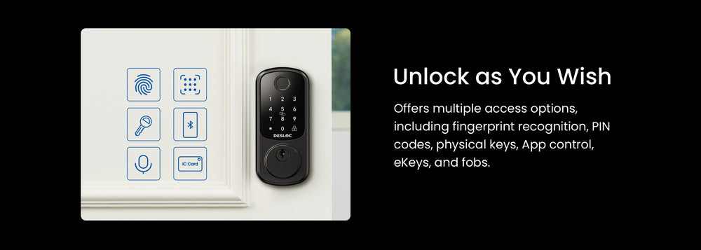 B200 Smart Fingerprint Deadbolt - DESLOC Smart Lock